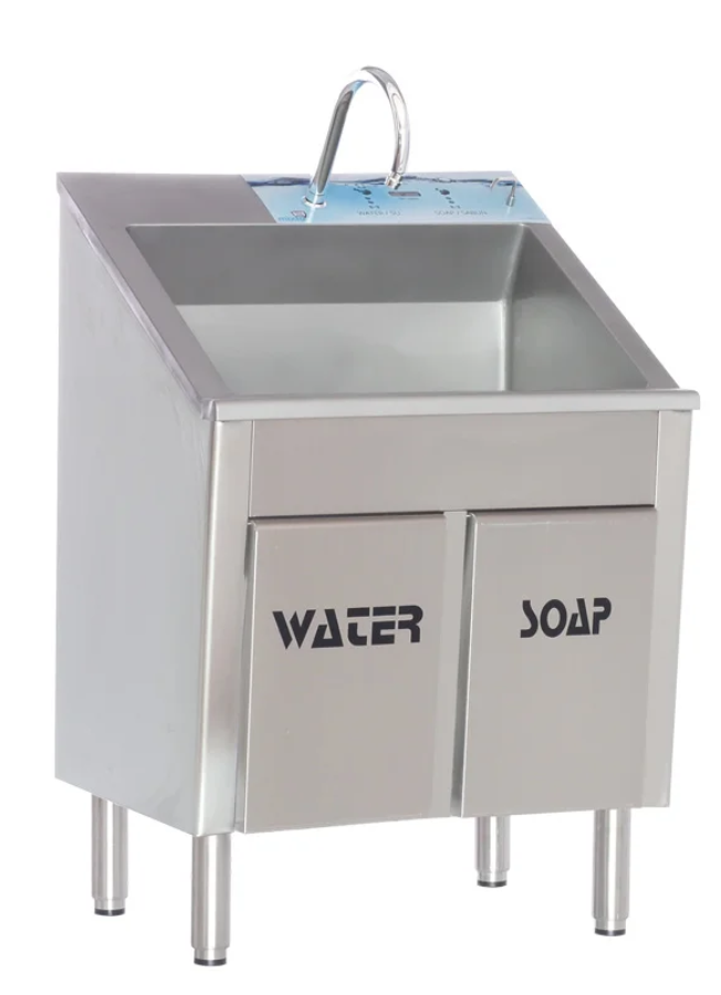 Lavabo aseptique mono-poste en inox – Sielmed